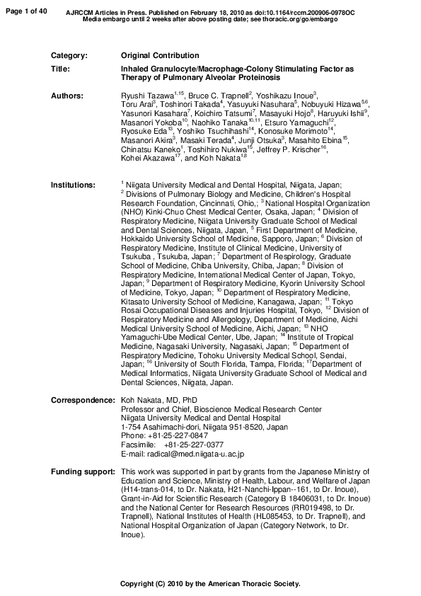 (PDF) Inhaled Granulocyte/Macrophage–Colony Stimulating Factor as ...
