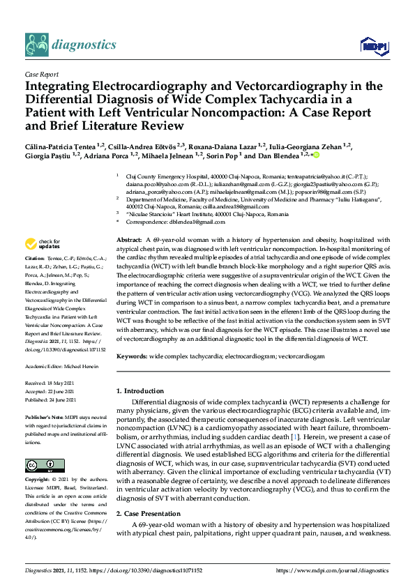 (PDF) Integrating Electrocardiography and Vectorcardiography in the ...