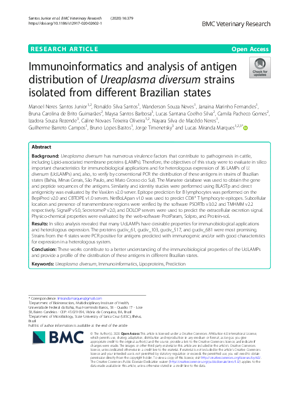 (PDF) Immunoinformatics and analysis of antigen distribution of ...