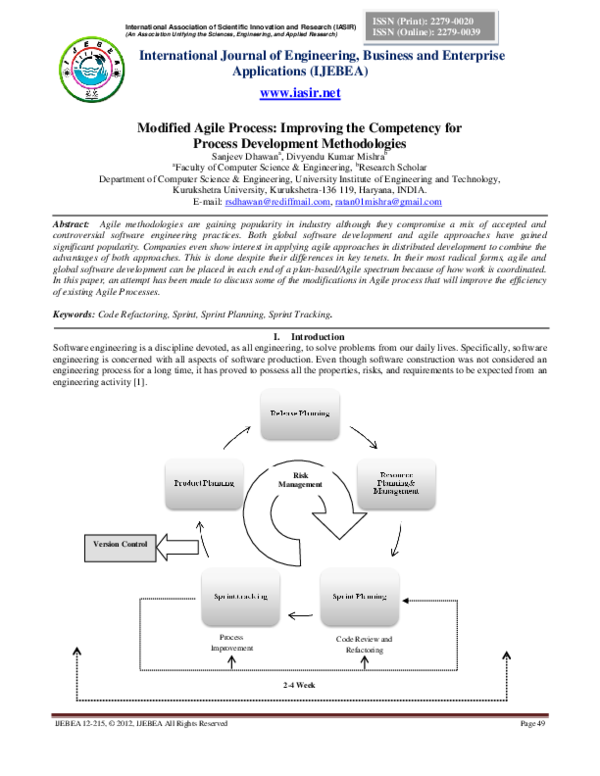 (PDF) Modified Agile Process : Improving the Competency for Process ...