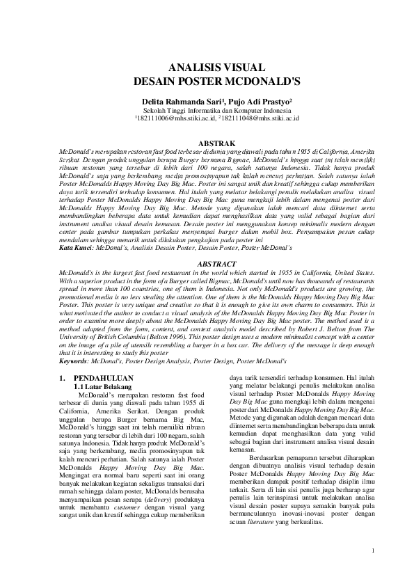 (PDF) ANALISIS VISUAL DESAIN POSTER MCDONALD'S