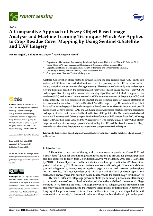 (PDF) A Comparative Approach of Fuzzy Object Based Image Analysis and Machine Learning ...