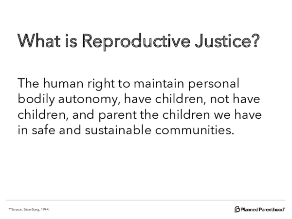 (PDF) What Is Reproductive Justice?