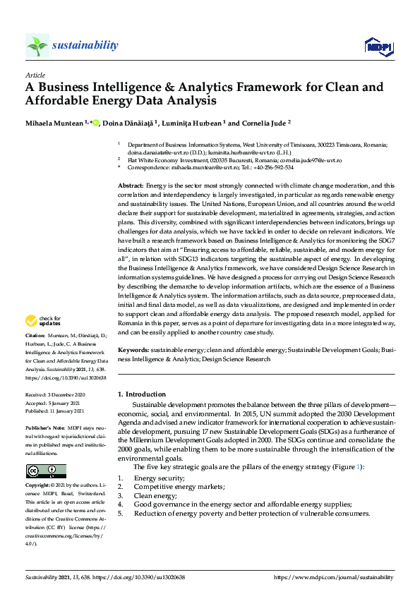 (PDF) A Business Intelligence Analytics Framework for Clean and ...