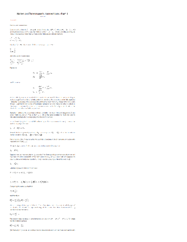 (PDF) Notes on Ehresmann's conncetion - Part 1
