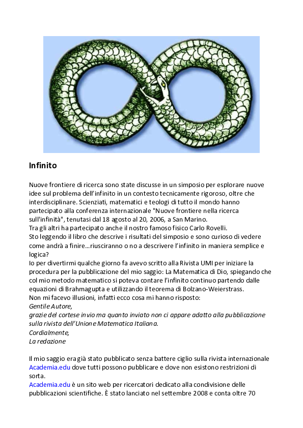 (PDF) Infinito