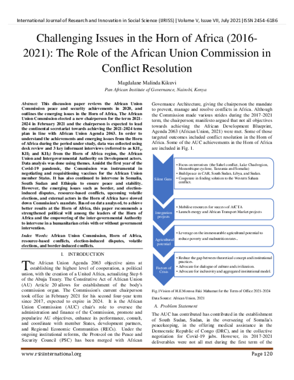 (PDF) Challenging Issues in the Horn of Africa (2016-2021): The Role of ...