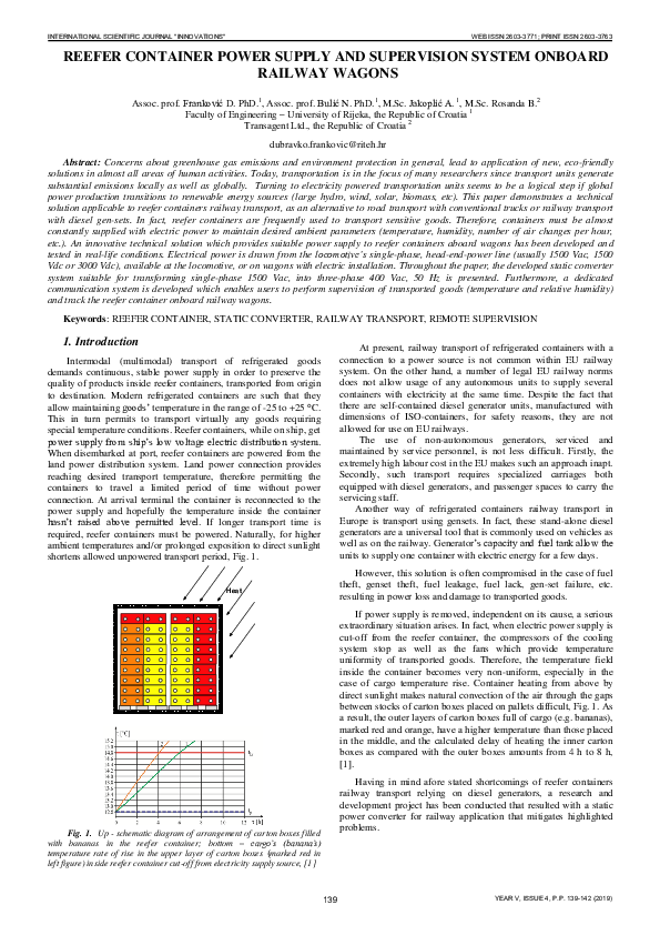 (PDF) Reefer container power supply and supervision system onboard ...