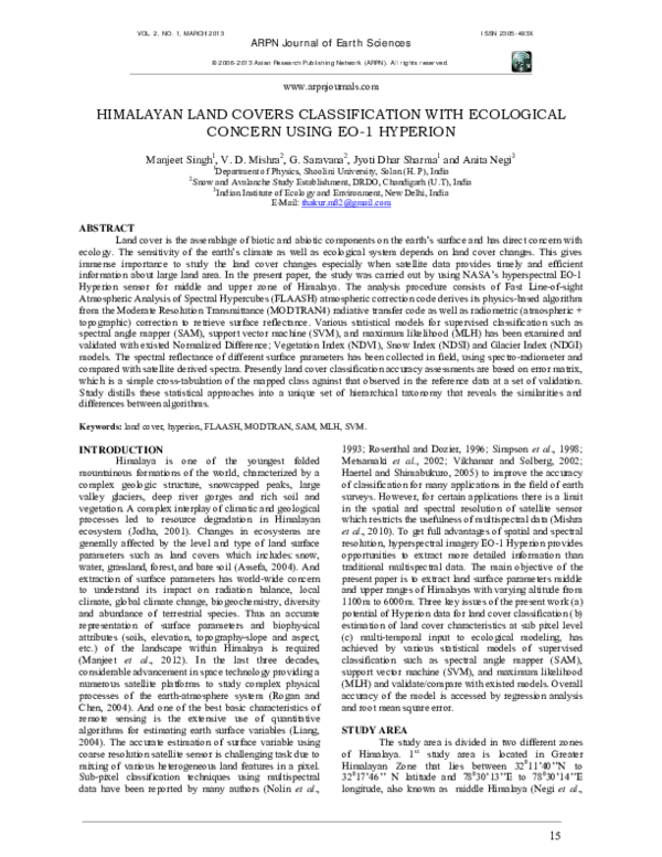 (PDF) Himalayan Land Covers Classification with Ecological Concern ...