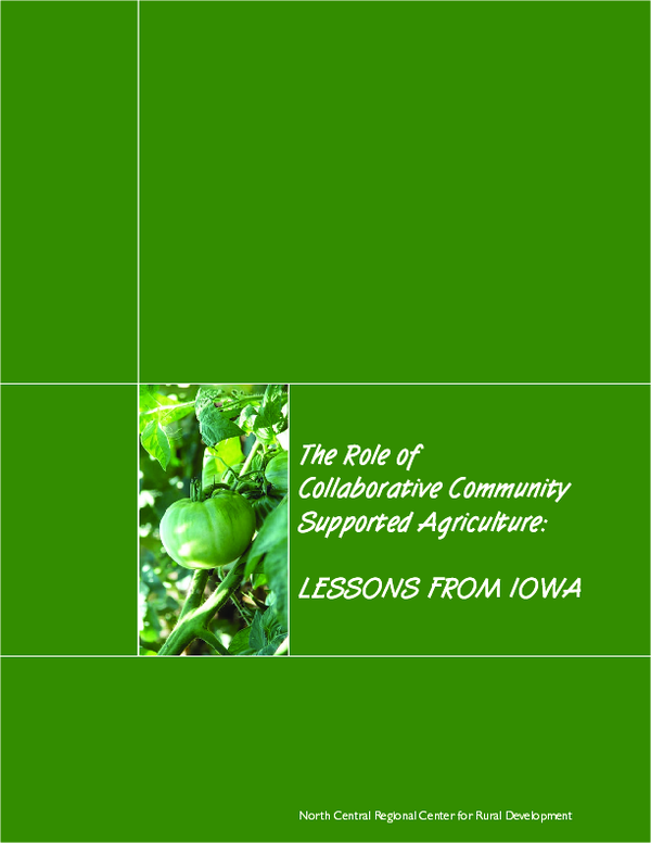 (PDF) The role of collaborative community supported agriculture ...