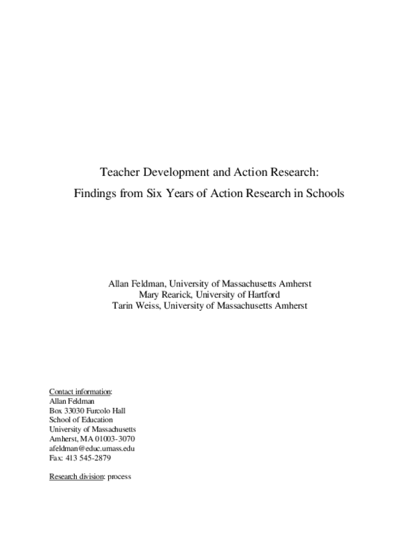 PDF Teacher Development And Action Research Findings From Six Years Of Action Research In pdf-teacher-development-and-action-research-findings-from-six-years-of-action-research-in