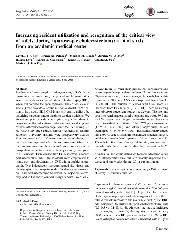 (PDF) Increasing resident utilization and recognition of the critical ...