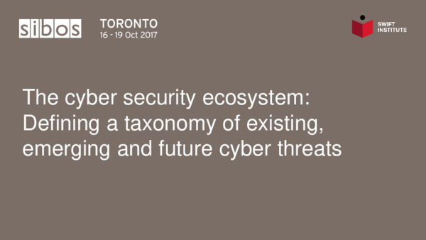 (PDF) The Cyber Security Ecosystem: Defining a Taxonomy of Existing ...