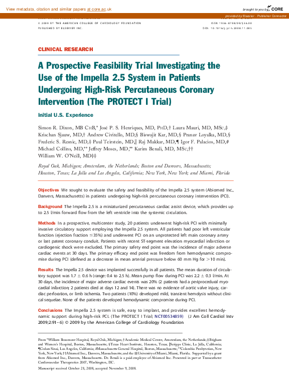 (PDF) A Prospective Feasibility Trial Investigating the Use of the ...