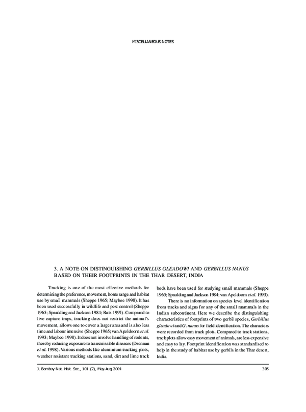 (PDF) A Note on Distinguishing Gerbillus Gleadowi and Gerbillus Nanus ...