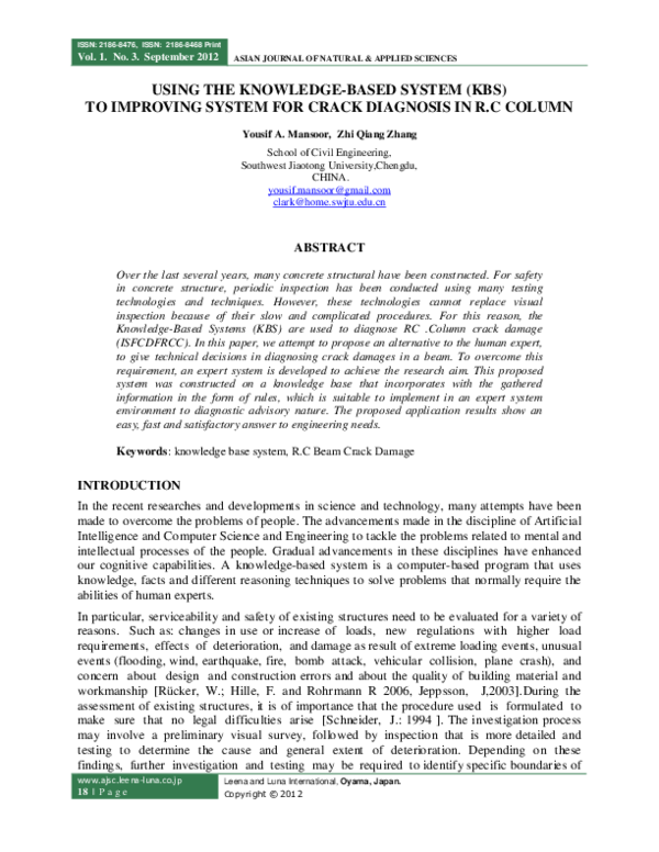 (PDF) Using the Knowledge-Based System (KBS) to Improving System for ...