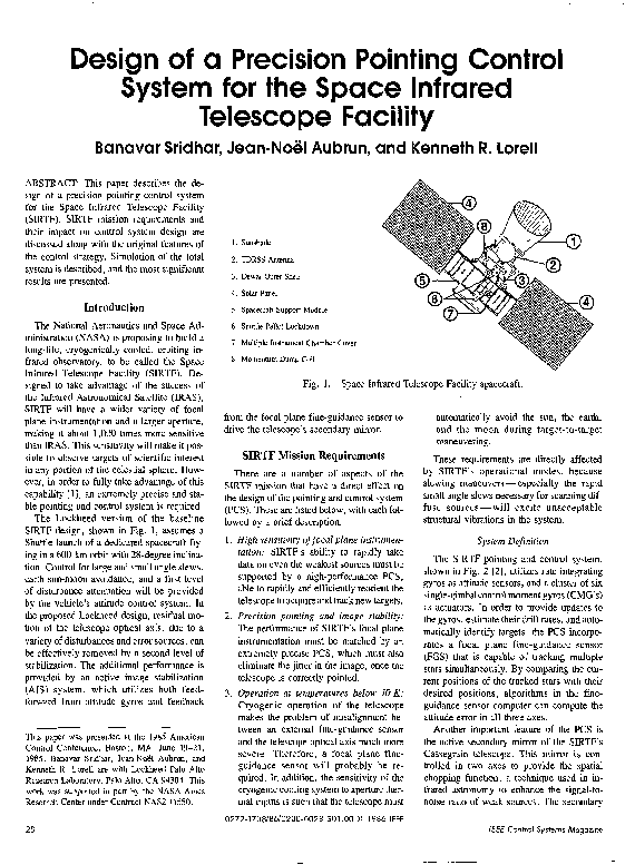 (PDF) Design of a precision pointing control system for the space ...