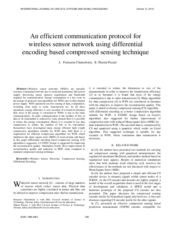 Pdf An Efficient Communication Protocol For Wireless Sensor Network