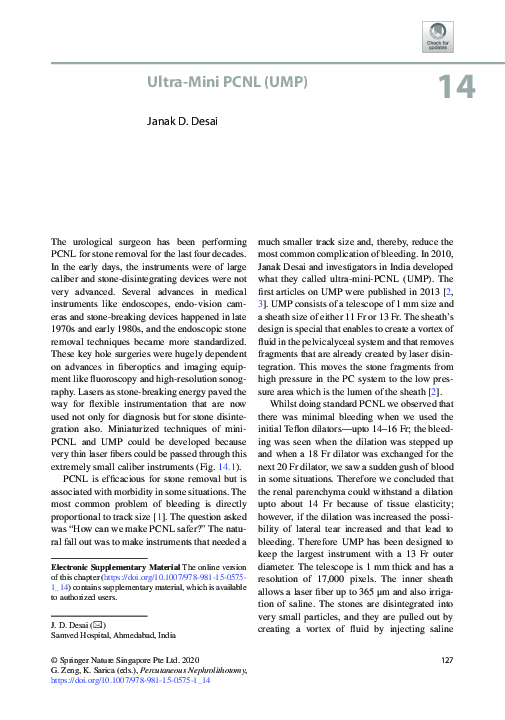 (PDF) Ultra-Mini PCNL (UMP)