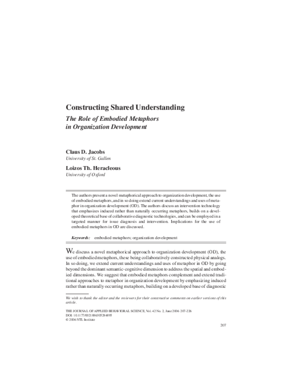 (PDF) Constructing Shared Understanding