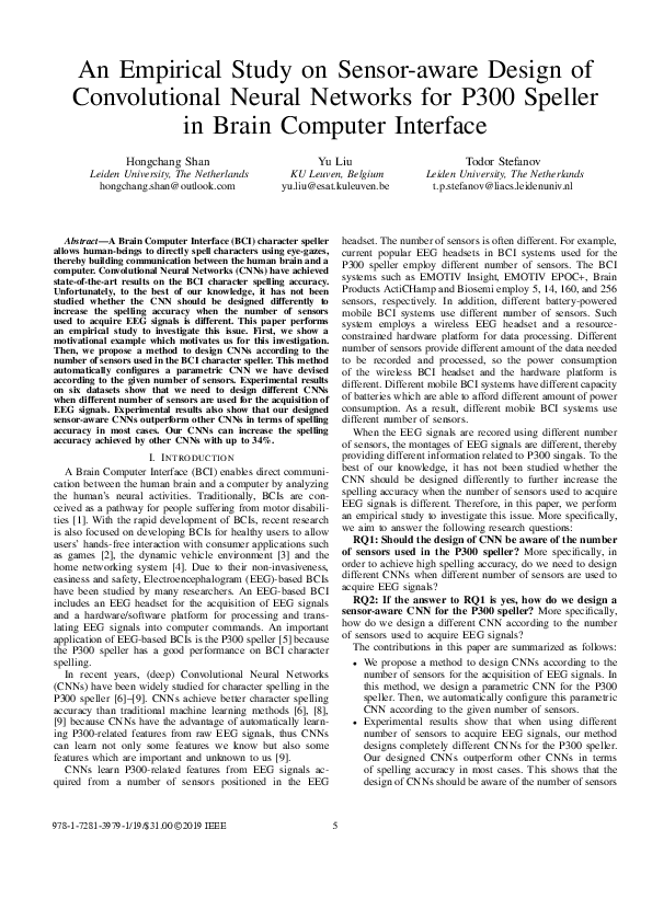 (PDF) An Empirical Study on Sensor-aware Design of Convolutional Neural Networks for P300 ...