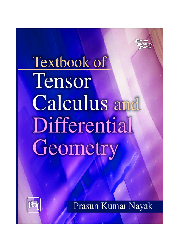 (PDF) Textbook on Tensor Calculus and Differential Geometry