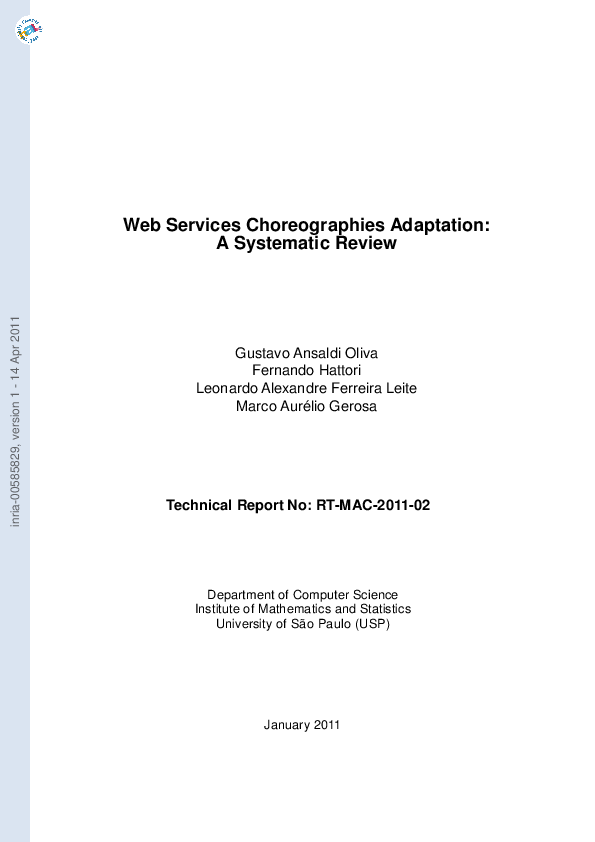 (PDF) Web Services Choreographies Adaptation: A Systematic Review