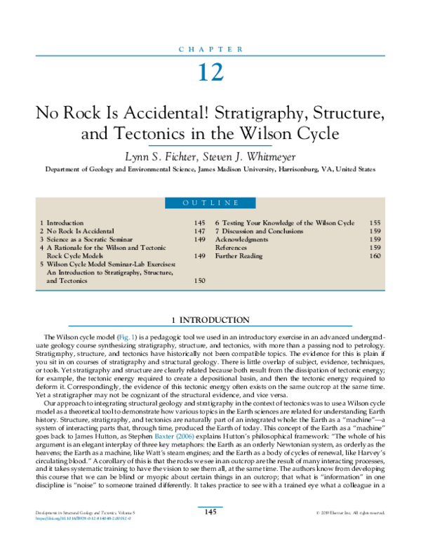 (PDF) No Rock Is Accidental! Stratigraphy, Structure, and Tectonics in ...