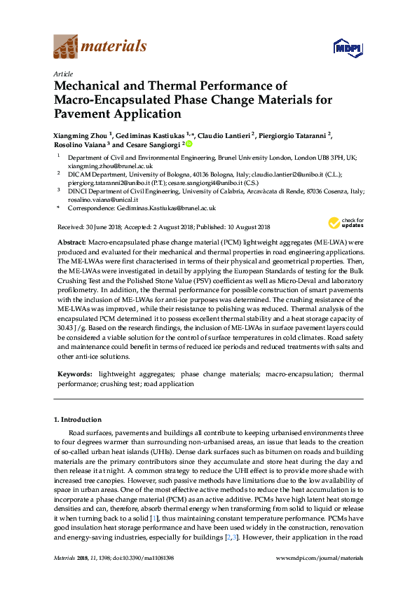 (PDF) Mechanical and Thermal Performance of Macro-Encapsulated Phase Change Materials for ...