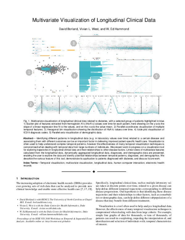 (PDF) Multivariate Visualization of Longitudinal Clinical Data