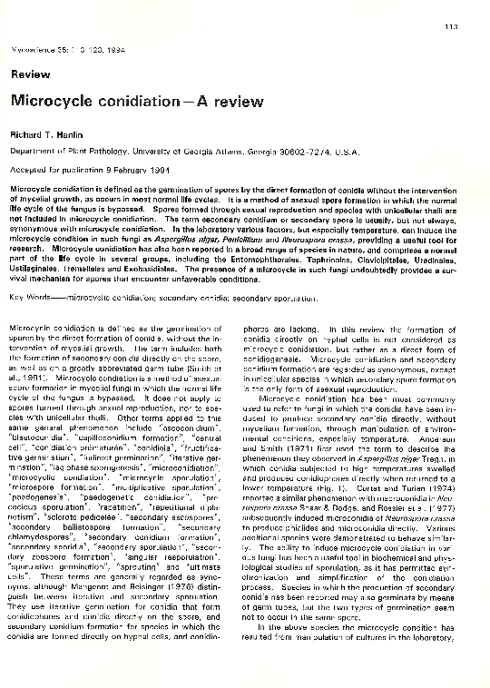 (PDF) Microcycle conidiation–A review