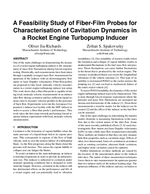 (PDF) A Feasibility Study of Fiber-Film Probes for Characterisation of ...