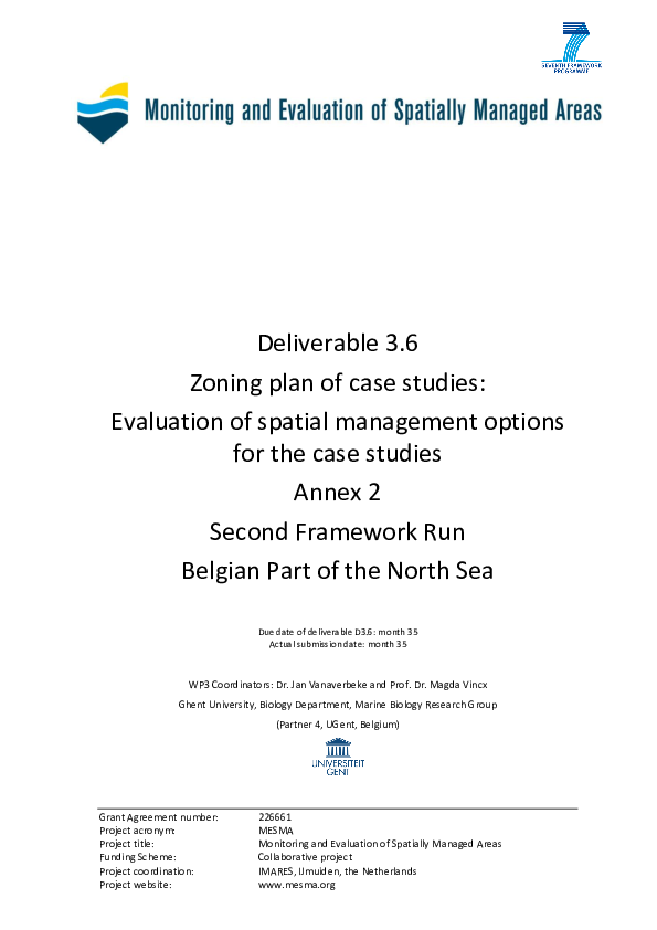 (PDF) Deliverable 3.6 zoning plan of case studies : evaluation of ...