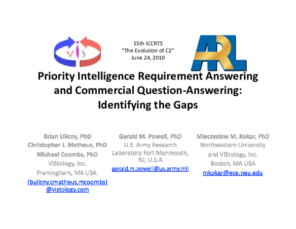 (PDF) Priority Intelligence Requirement Answering and Commercial ...