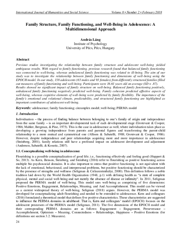 (PDF) Family Structure , Family Functioning , and Well-Being in ...