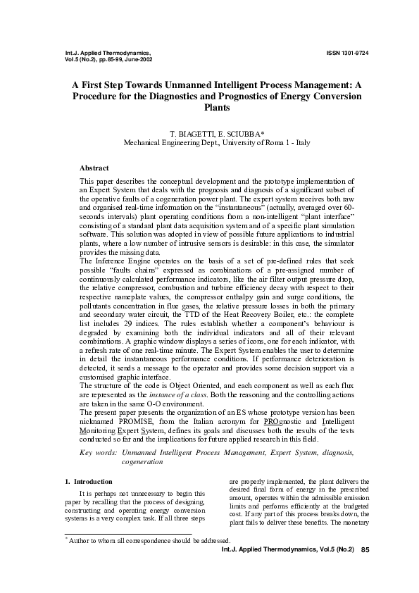 (PDF) A first step towards unmanned intelligent process management: a procedure for the ...
