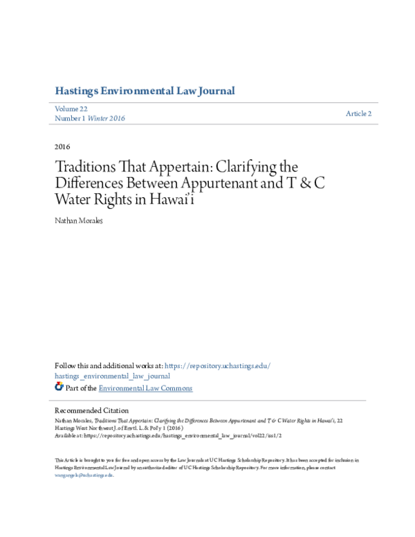 (PDF) Traditions That Appertain: Clarifying the Differences Between ...