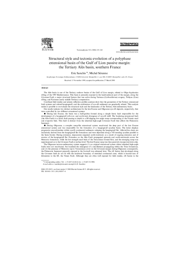 (PDF) Structural style and tectonic evolution of a polyphase ...