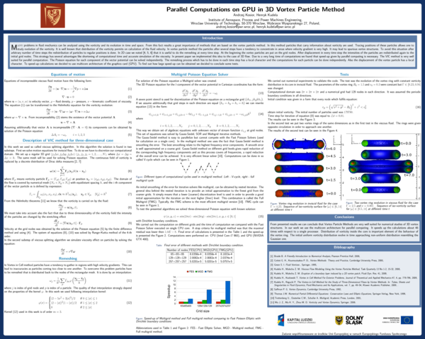 (PDF) Parallel Computations on GPU in 3D Vortex Particle Method