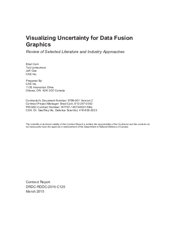 (PDF) Visualizing Uncertainty for Data Fusion Graphics: Review of ...