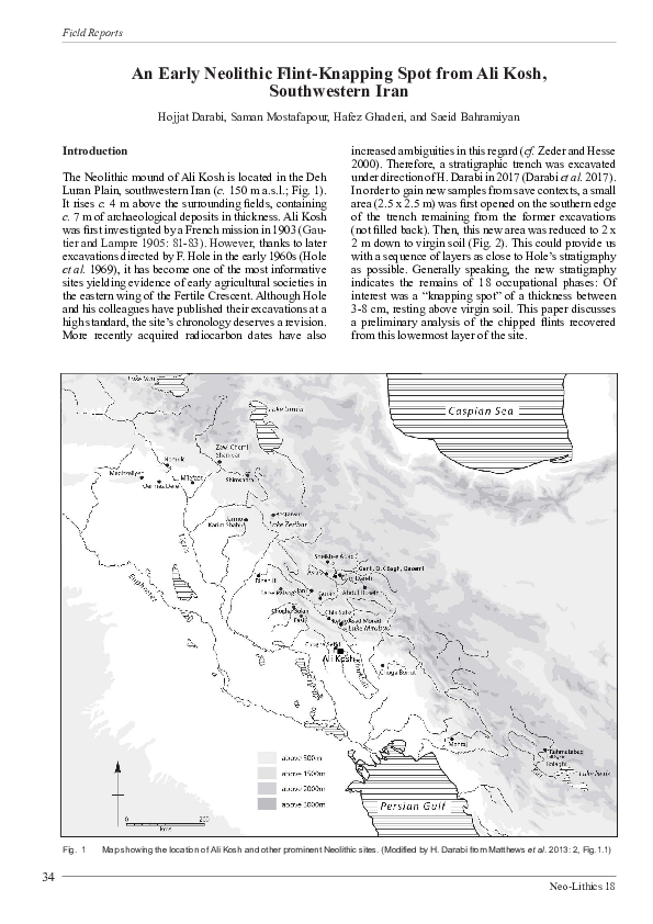 (PDF) An Early Neolithic Flint-Knapping Spot from Ali Kosh ...