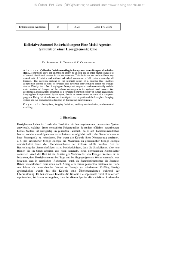 (PDF) Kollektive Sammel-Entscheidungen: Eine Multi-Agenten-Simulation ...