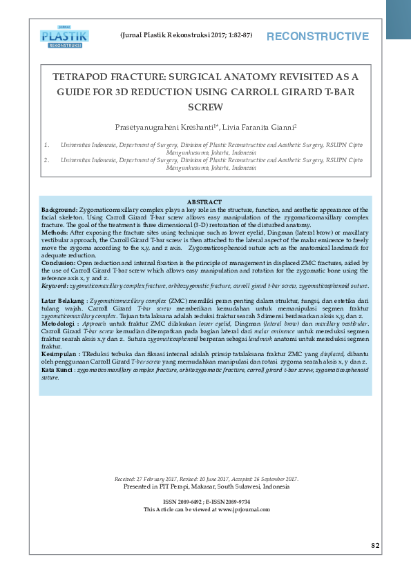 (PDF) Tetrapod Fracture: Surgical Anatomy Revisited as a Guide for 3D ...