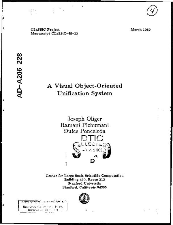 (PDF) A Visual Object-Oriented Unification System