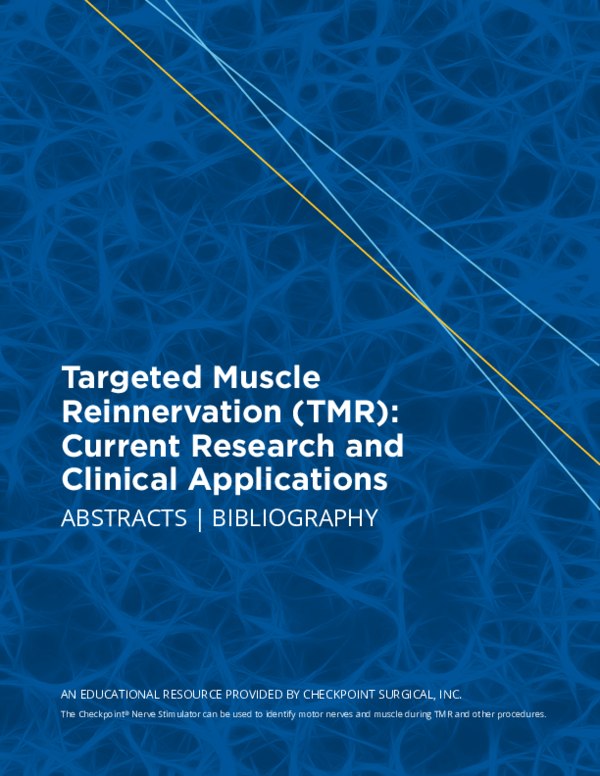 (PDF) Targeted Muscle Reinnervation Combined with a Vascularized ...