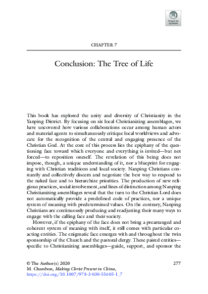 (PDF) Conclusion: The Tree of Life