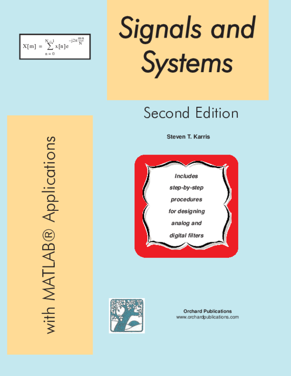 Pdf Signal And System With Matlab
