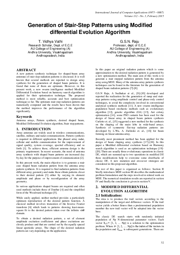(PDF) Generation of Stair-Step Patterns using Modified differential ...