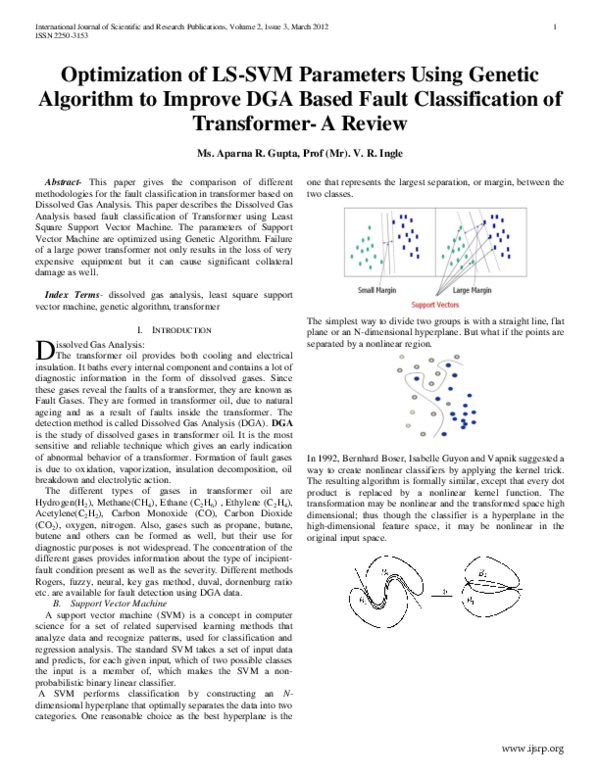 (PDF) Optimization of LS-SVM Parameters Using Genetic Algorithm to ...