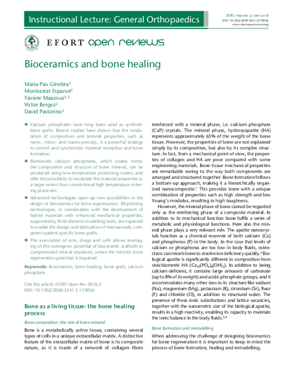 (PDF) Bone as a living tissue: the bone healing process